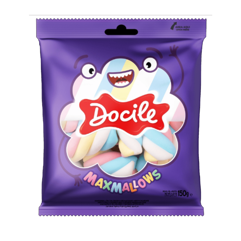 DOCILE MAXMALLOWS TWIST BAUNILHA 150G – P&P Distribuidora